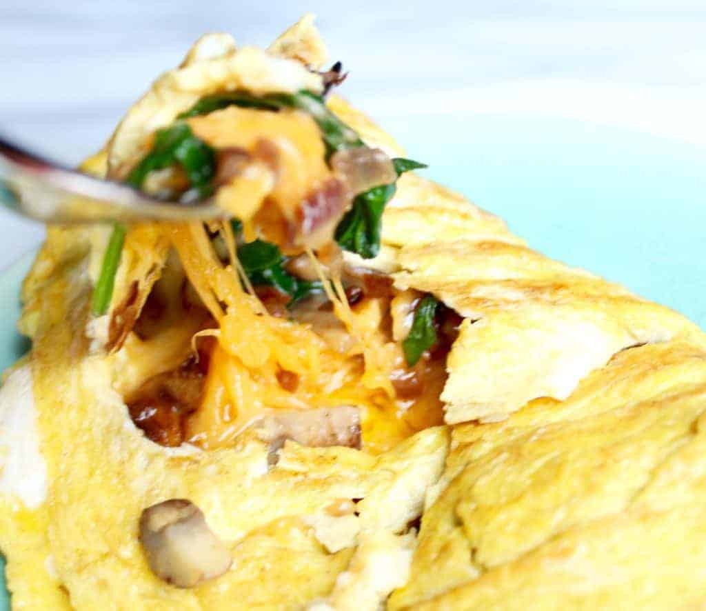 easy cheesy omelet | off the eaten path