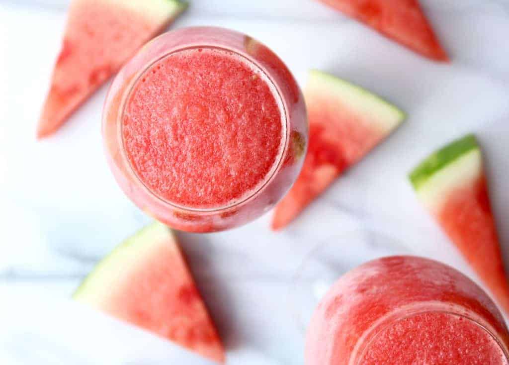 how to make watermelon frozen rosé at home | off the eaten path