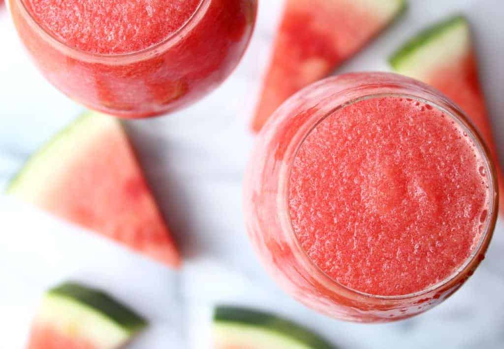 how to make watermelon frozen rosé at home | off the eaten path