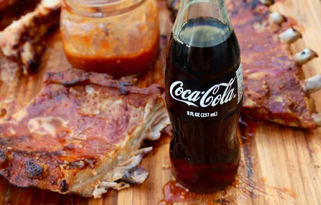 grilled baby back ribs with coca-cola barbecue sauce | off the eaten path