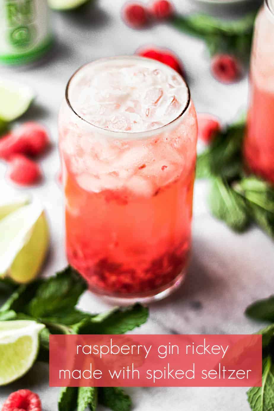 raspberry gin seltzer | off the eaten path