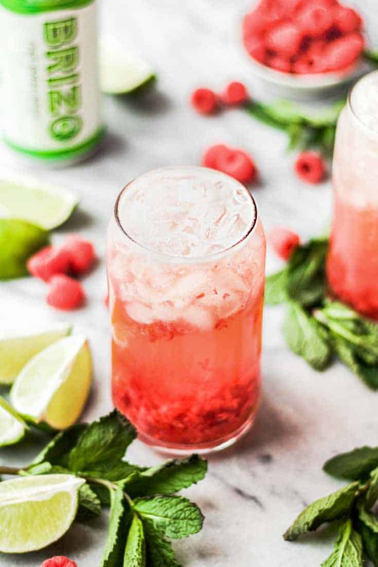raspberry gin seltzer | off the eaten path