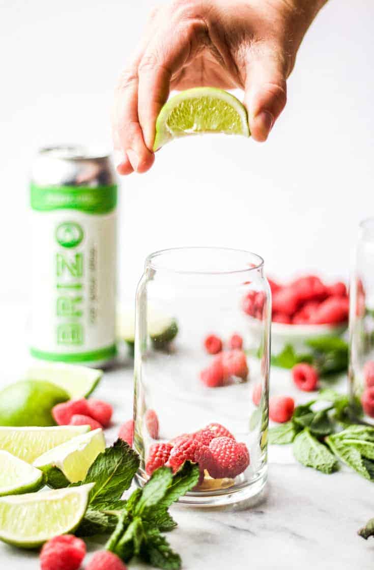 raspberry gin seltzer | off the eaten path