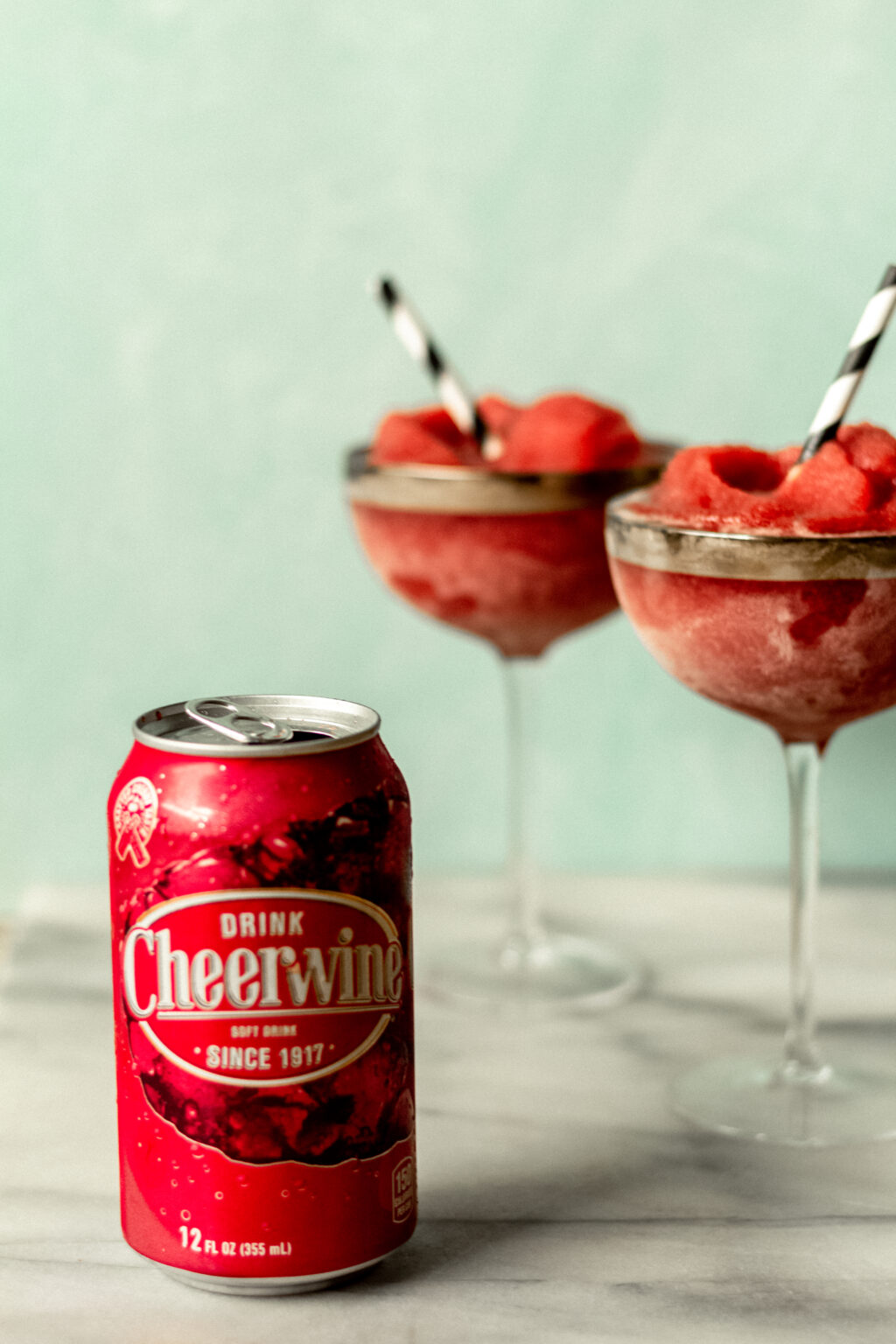 cheerwine bourbon slush cocktails